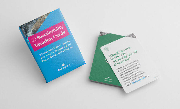 52 Sustainability Focused Ideation Brainstorm Cards for FREE | Explorer ...