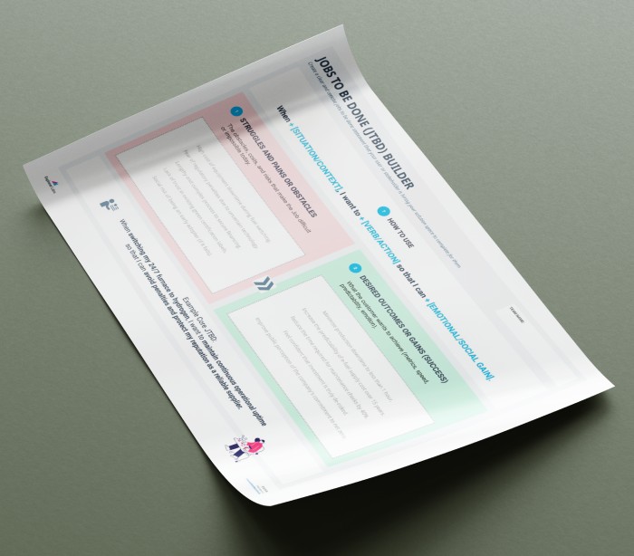 Jobs to Be Done (JTBD) Statement Builder | Sustainable Business ...